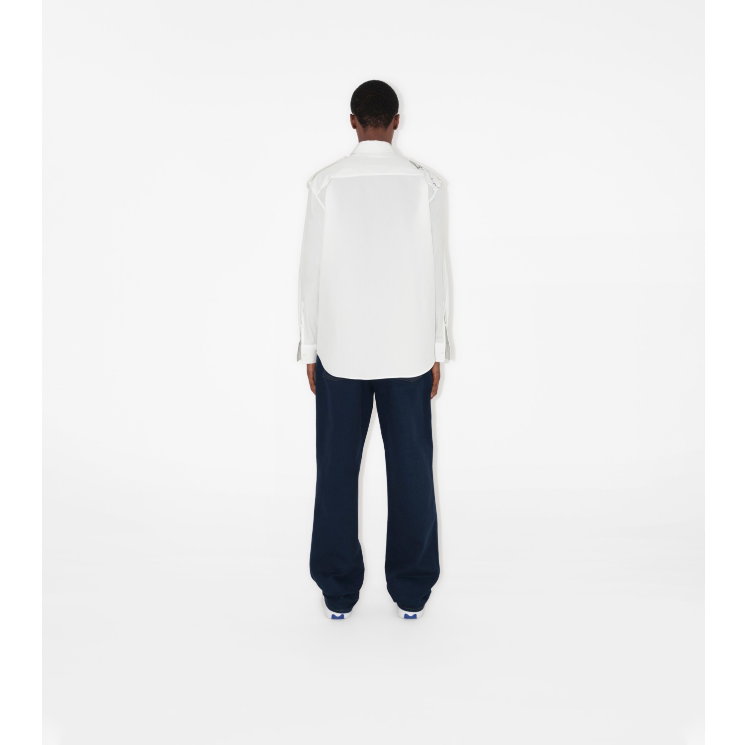 Knight Hardware Cotton Shirt in Blue/white - Men | Burberry® Official