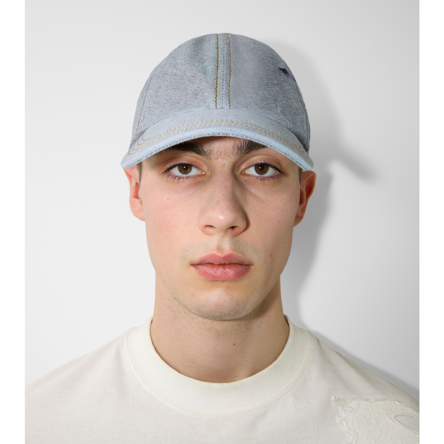 Denim Baseball Cap in Indigo - Men | Burberry® Official