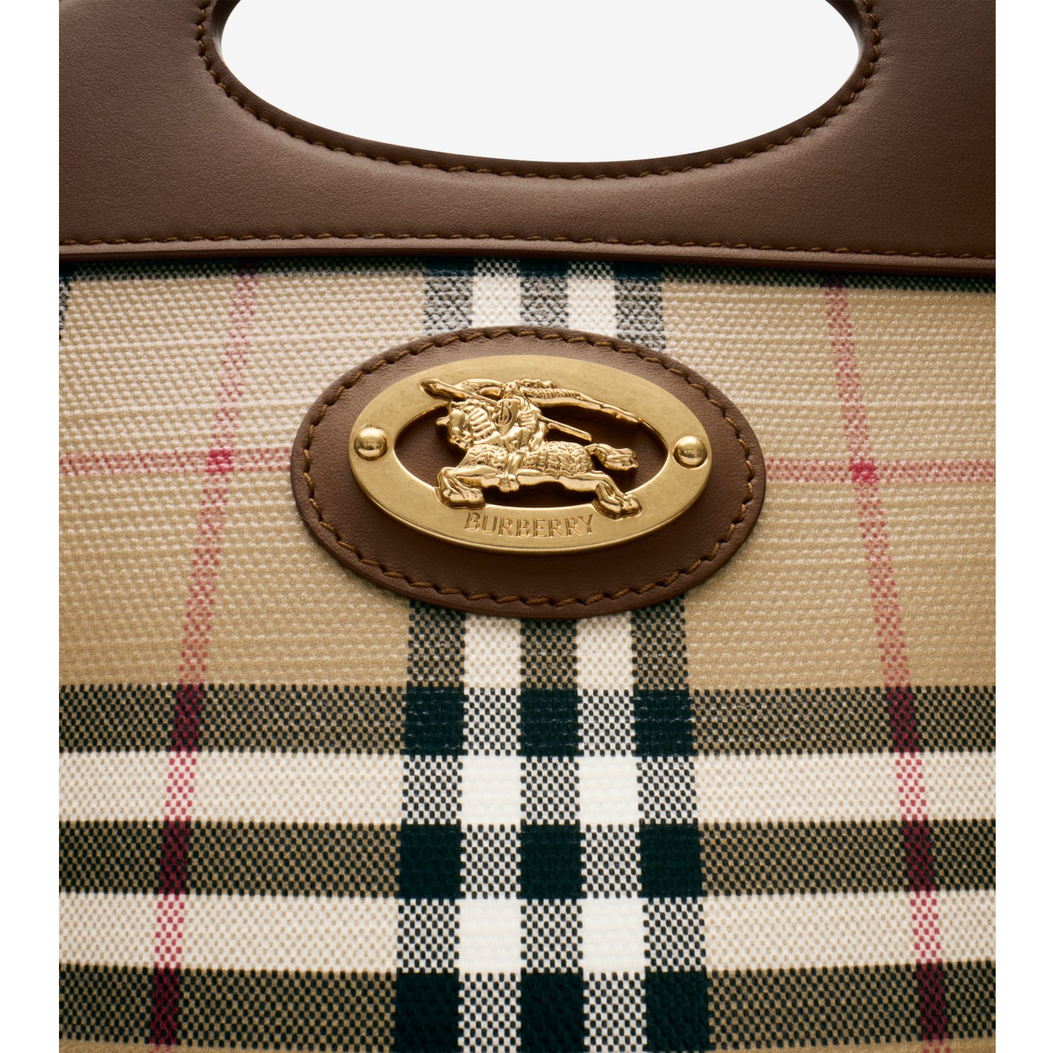Mini Pocket Bag in Archive beige - Women, Cotton | Burberry® Official