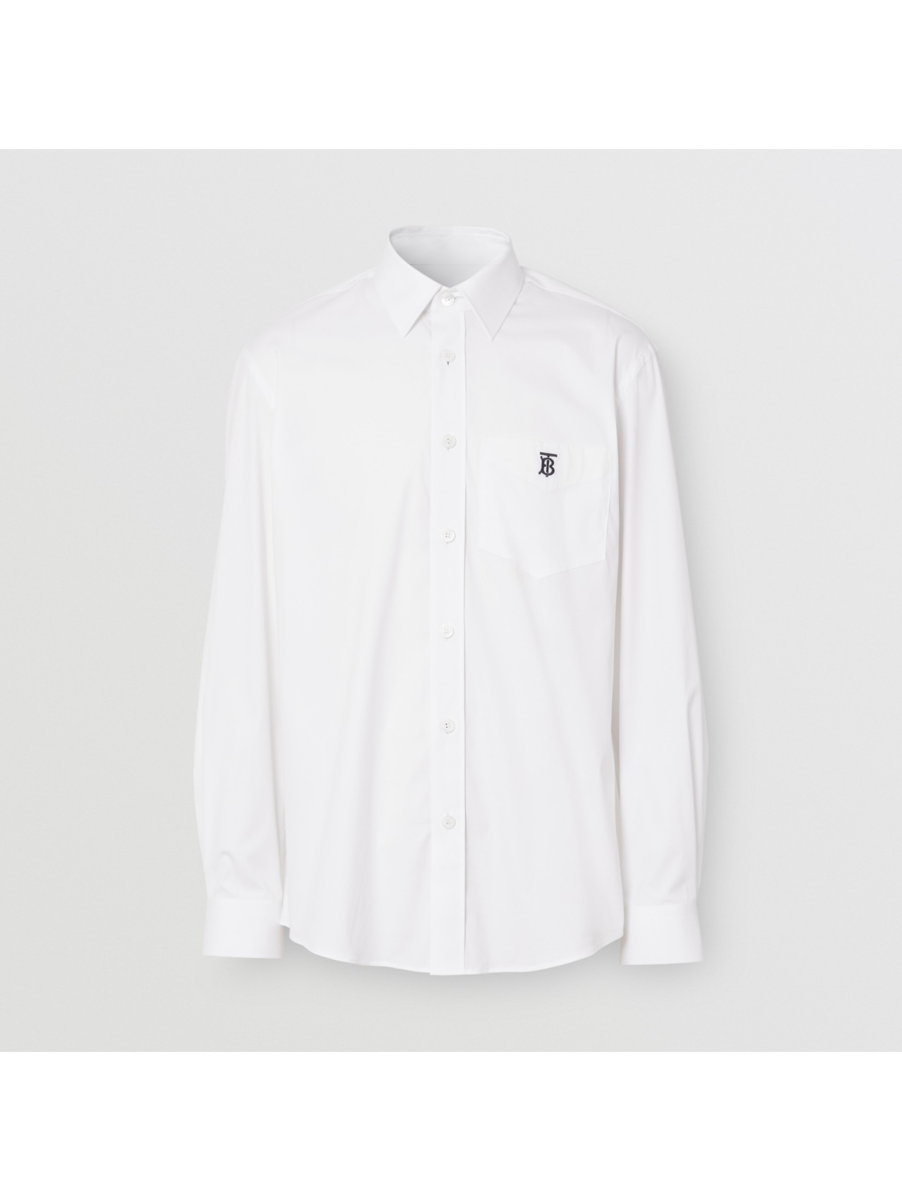 Mens cream long sleeve button up Burberry shirt - munimoro.gob.pe