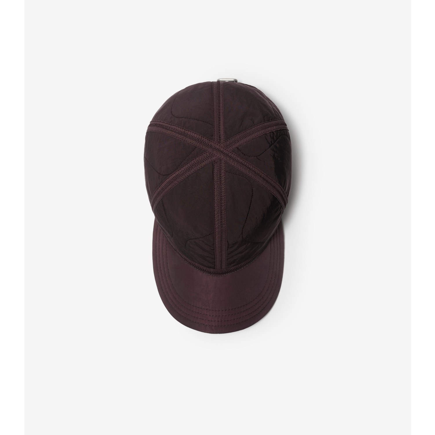 Quilted Nylon Baseball Cap in Berry - Men | Burberry® Official