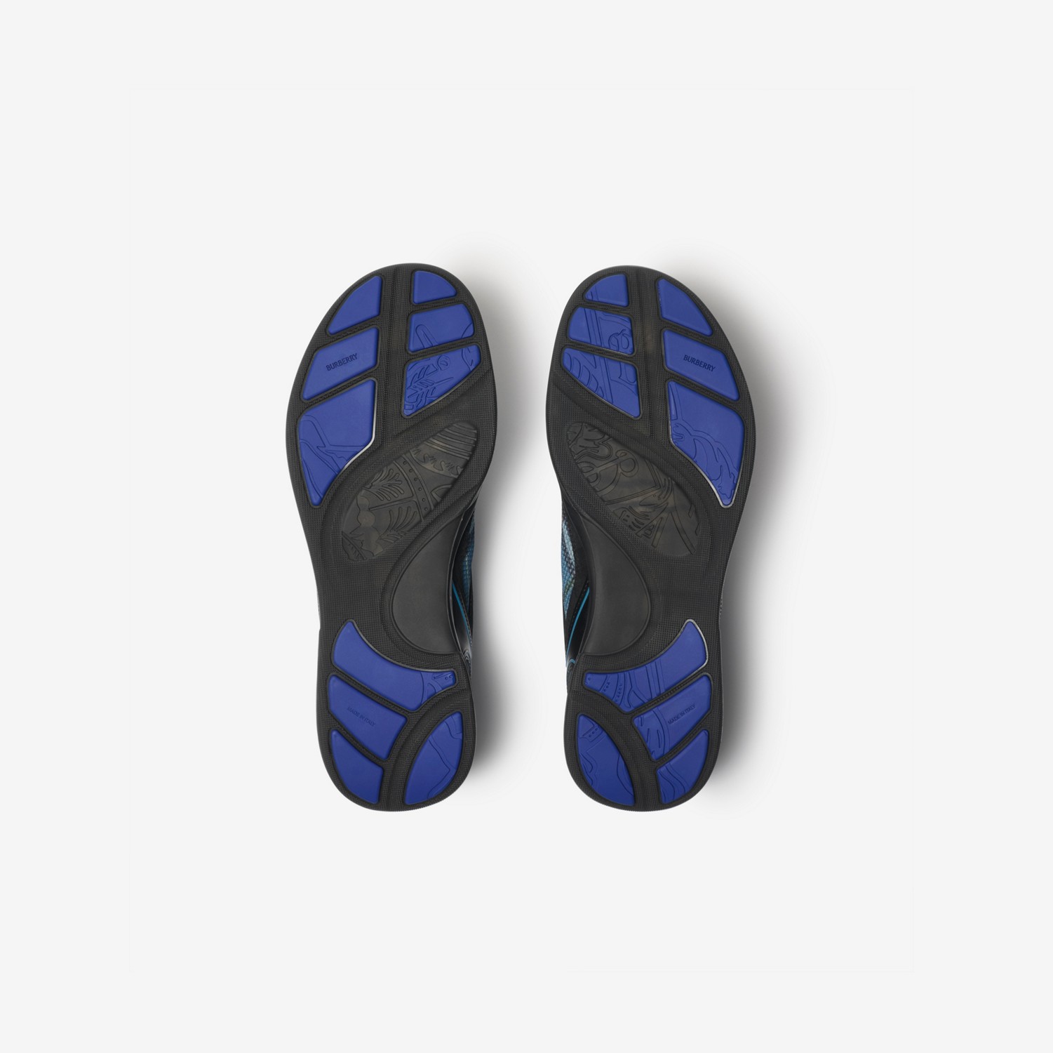 Check Matrix Sport Sneakers in Hyacinth - Men, Nylon | Burberry® Official Check Matrix Sport Sneakers in Hyacinth - Men, Nylon | Burberry® Official