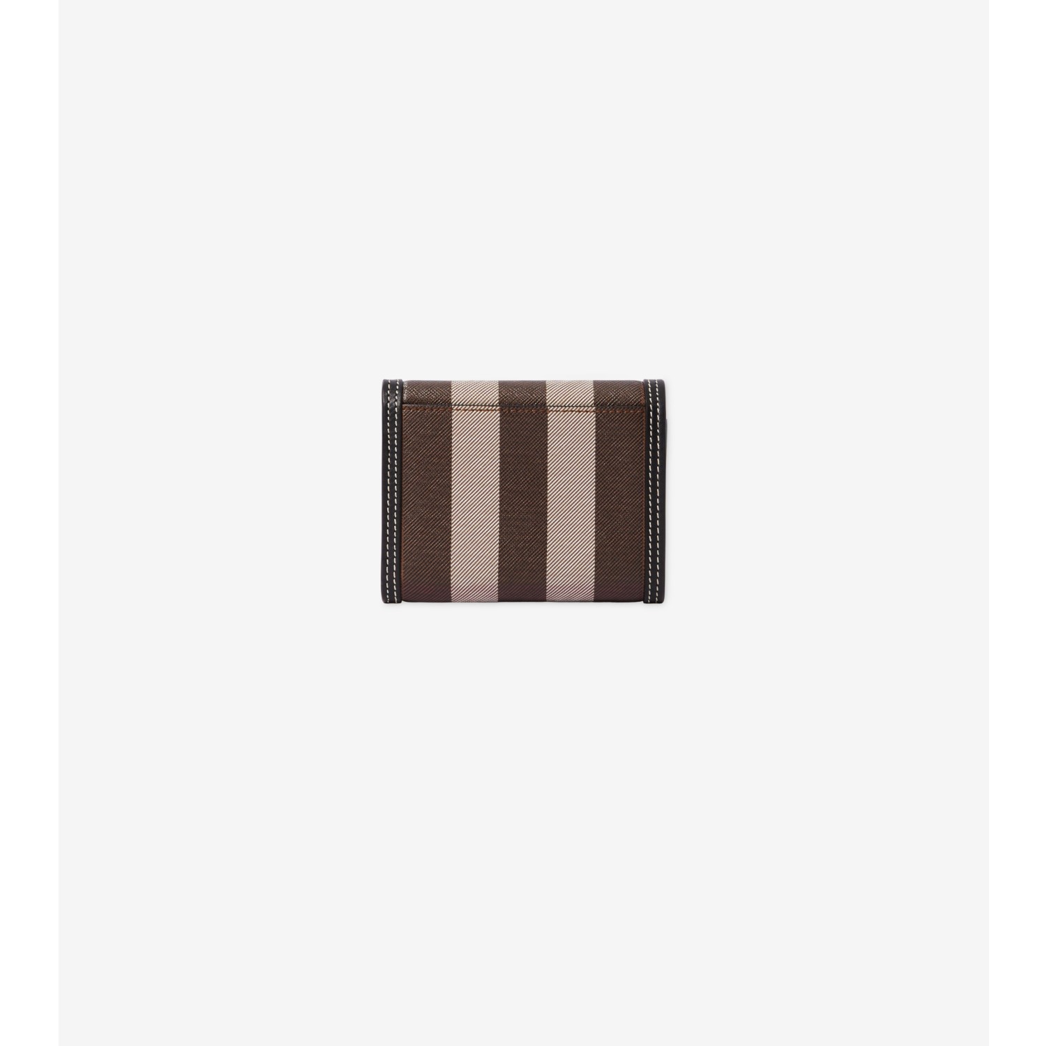 Small Check Folding Wallet in Dark birch brown - Women | Burberry® Official