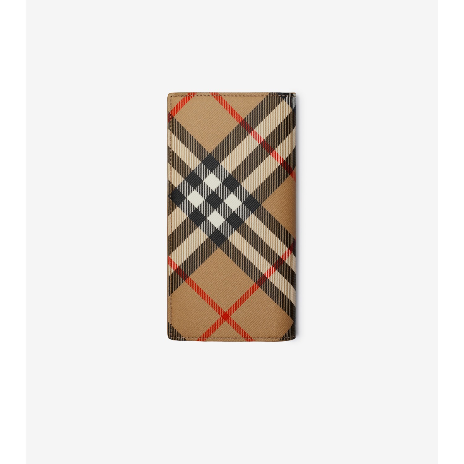 Check Continental Wallet in Sand - Men, Canvas | Burberry® Official