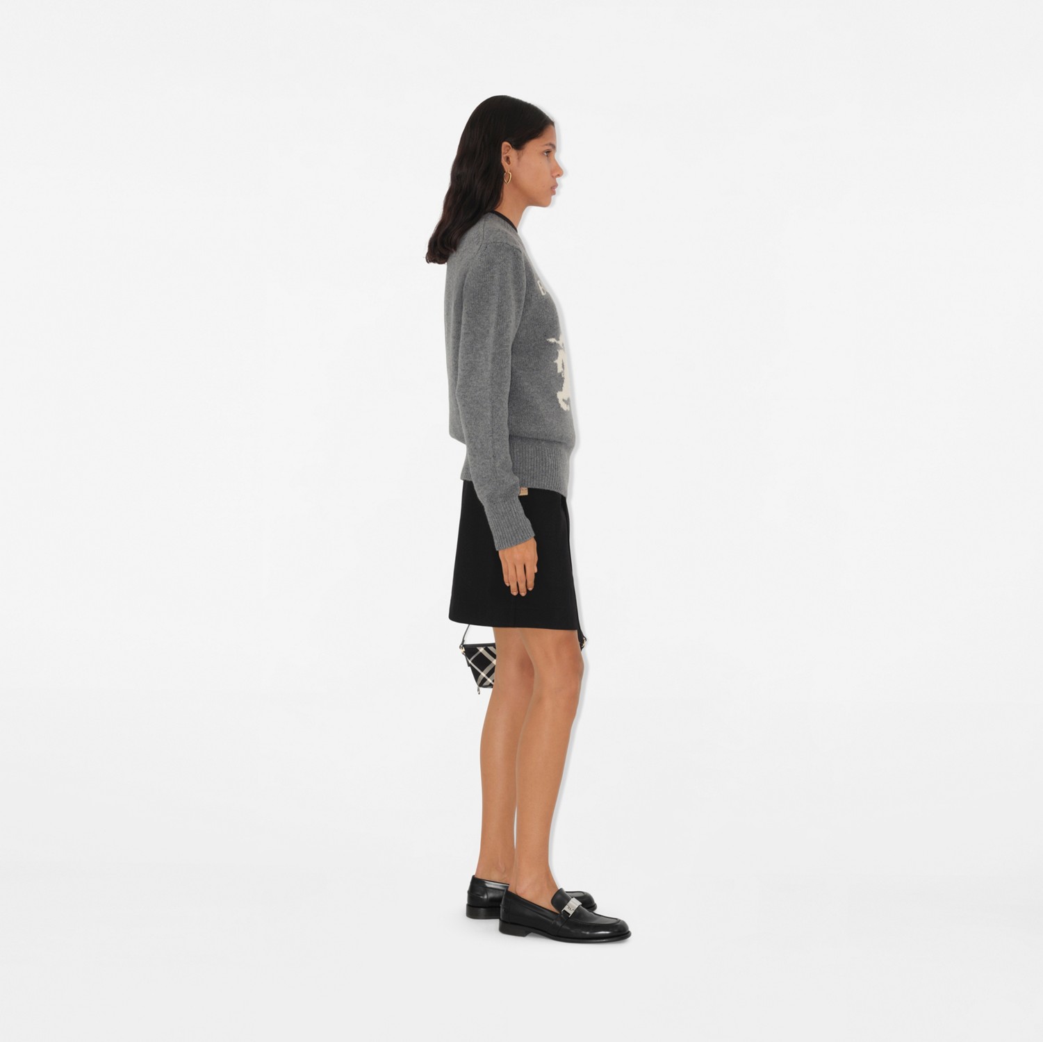 EKD Wool Cashmere Sweater in Grey - Women | Burberry® Official EKD Wool Cashmere Sweater in Grey - Women | Burberry® Official