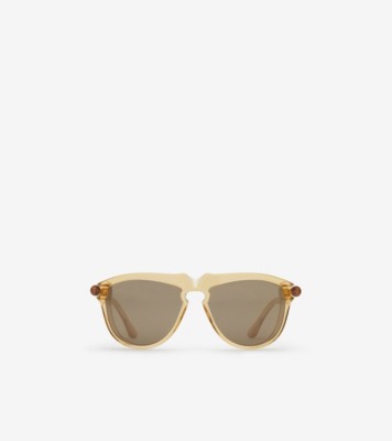 Tubular Sunglasses in Light beige | Burberry® Official
