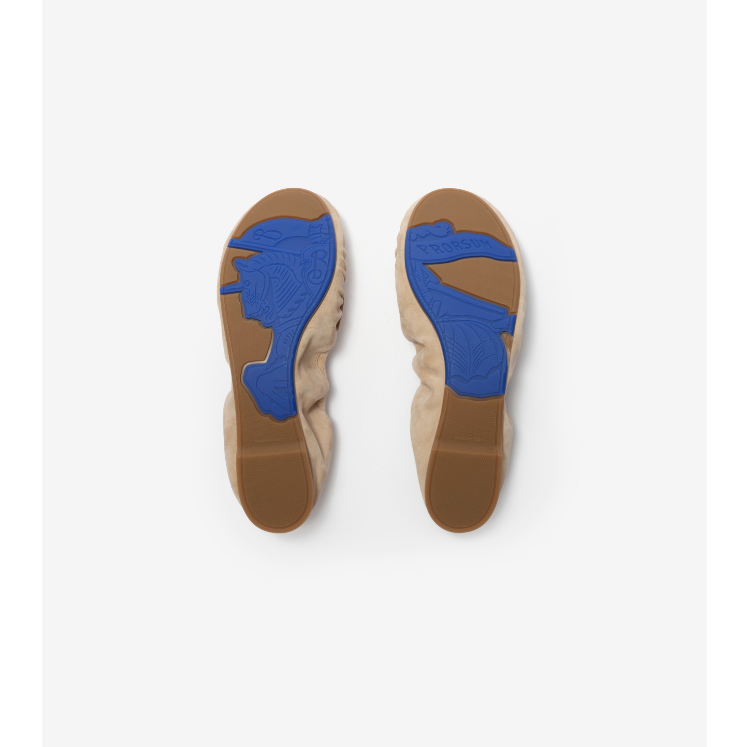 Suede Fawn Loafers in Flax beige - Women | Burberry® Official