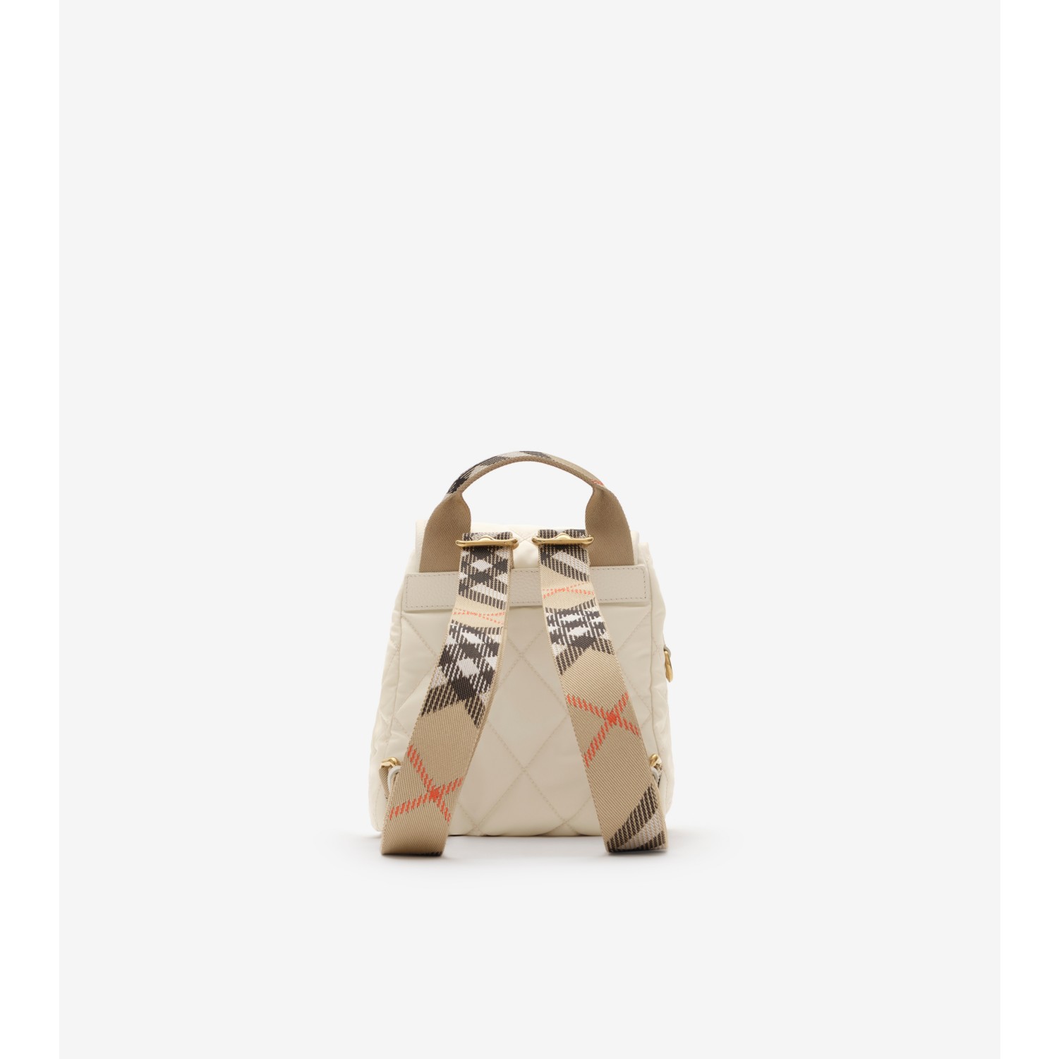 Mini Horseshoe Backpack in Soap beige - Women, Nylon | Burberry® Official