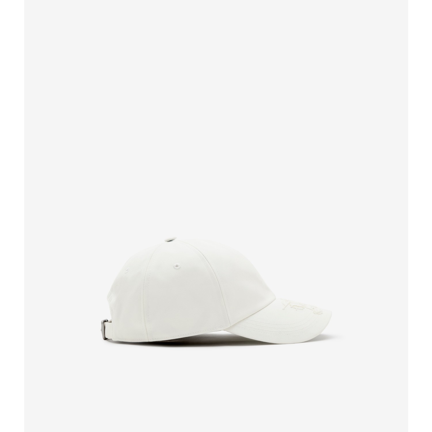 Cotton Blend Baseball Cap in Salt - Men | Burberry® Official