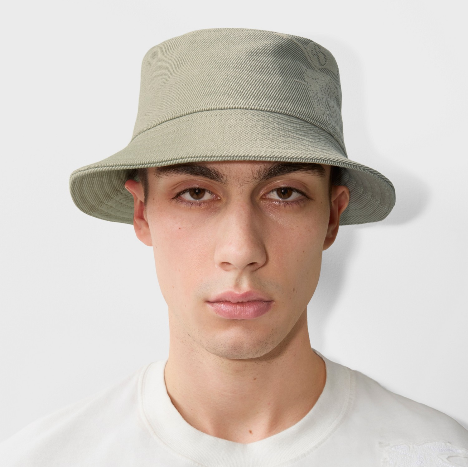 EKD Cotton Blend Bucket Hat in Hunter - Men | Burberry® Official EKD Cotton Blend Bucket Hat in Hunter - Men | Burberry® Official