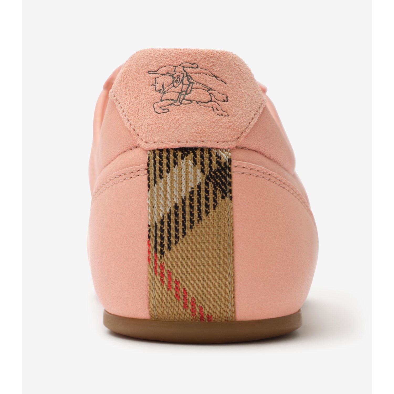 Leather Knight Runner Sneakers in Ditsy pink - Women | Burberry® Official