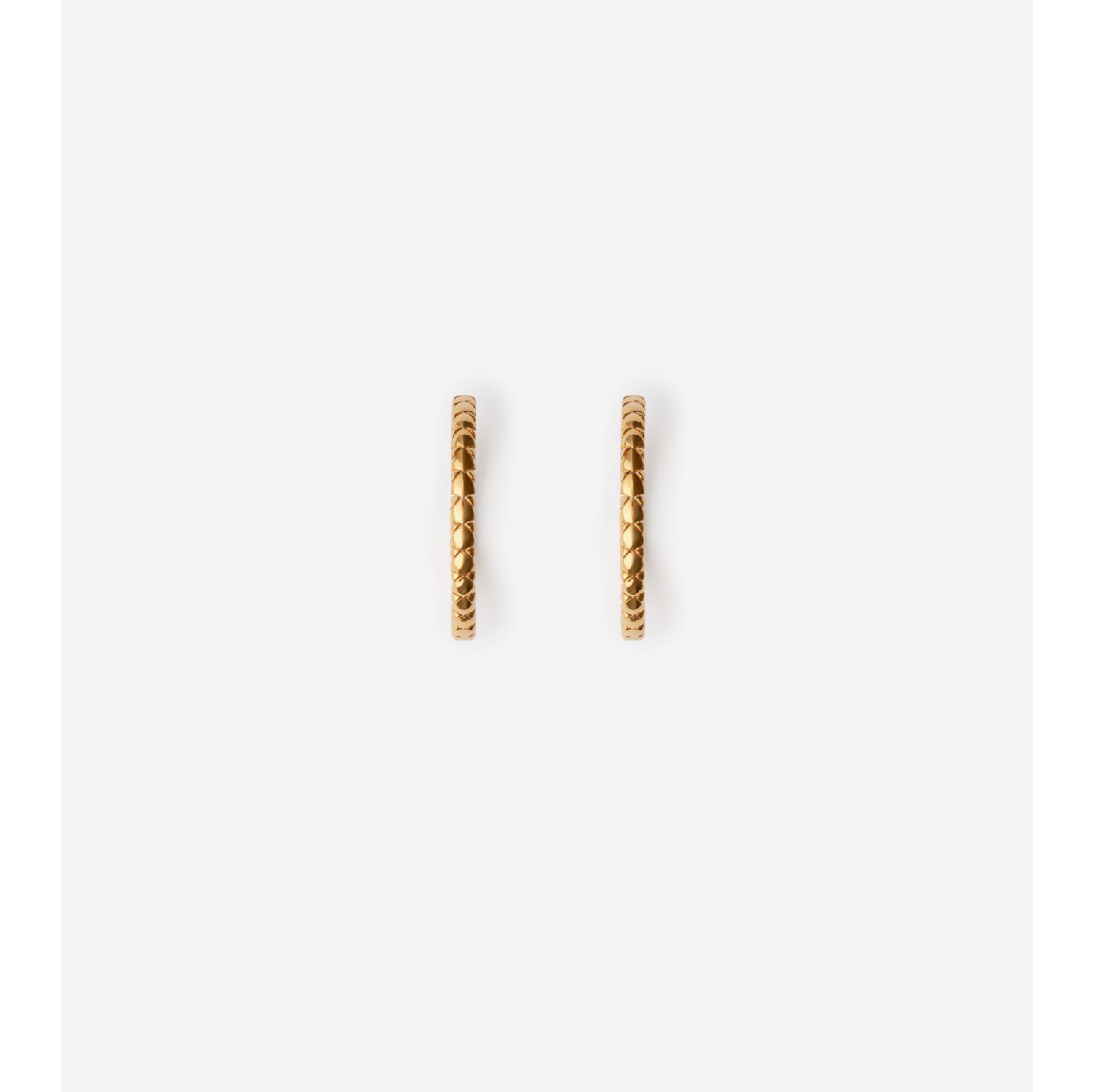 Shield Segment Hoop Earrings in Gold - Women | Burberry® Official