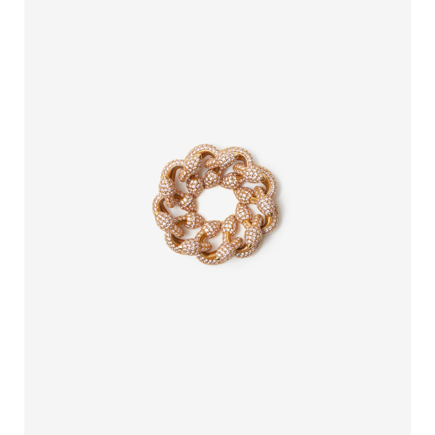Spear Pavé Chain Ring in Gold/pink - Women | Burberry® Official