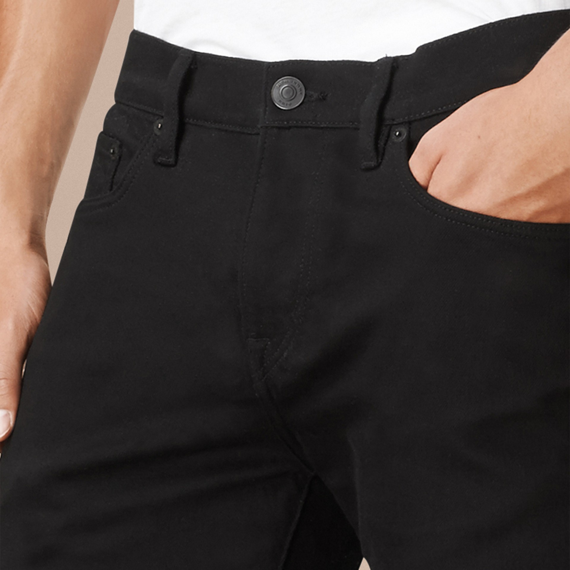 Slim Fit Stretch Denim Jeans Burberry