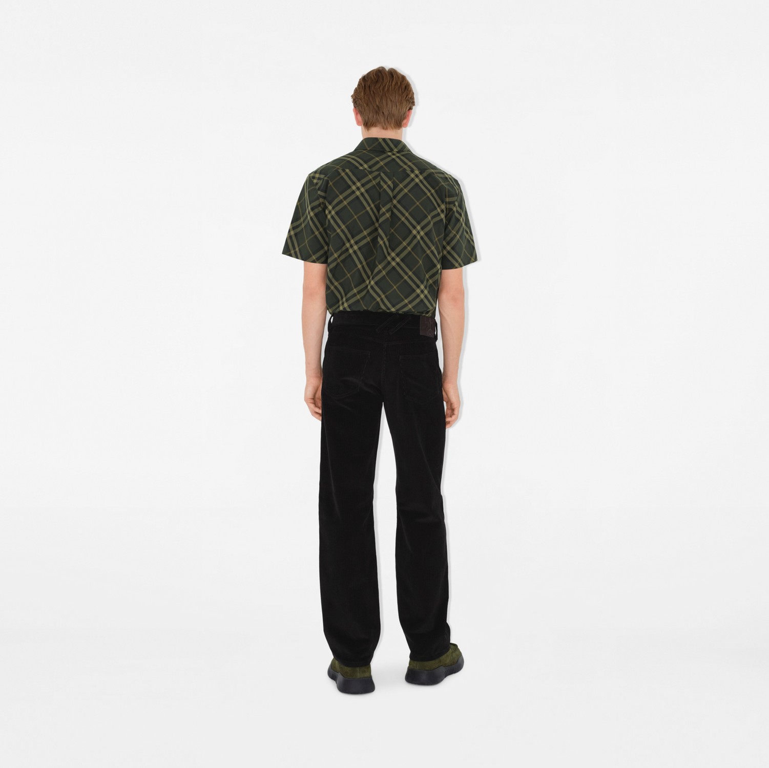Regular Fit Check Cotton Shirt in Shadow - Men | Burberry Regular Fit Check Cotton Shirt in Shadow - Men | Burberry