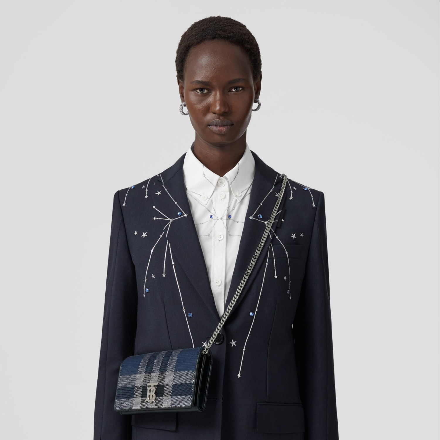 Sequinned Check Lola Wallet with Detachable Strap – Exclusive Capsule ...