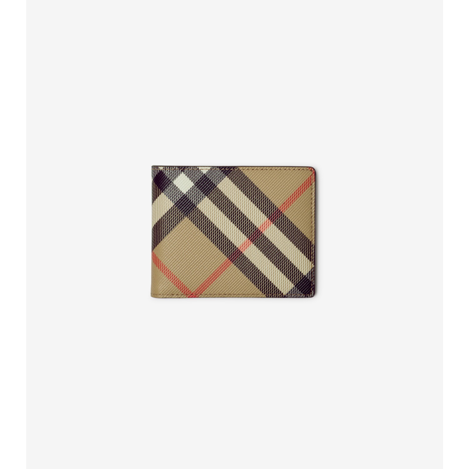 Check Slim Bifold Wallet in Sand - Men | Burberry® Official