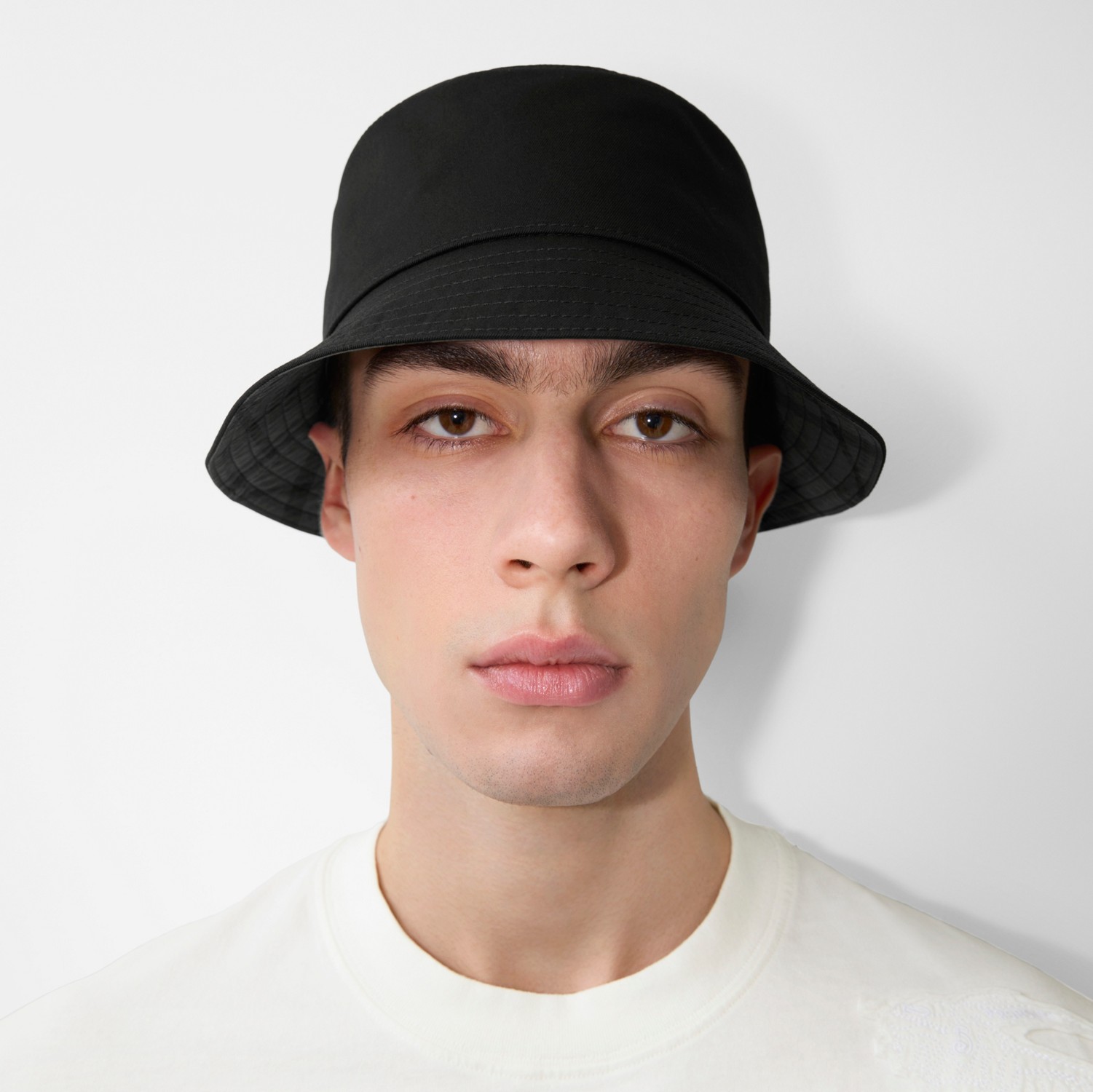 EKD Cotton Blend Bucket Hat in Black - Men | Burberry® Official EKD Cotton Blend Bucket Hat in Black - Men | Burberry® Official