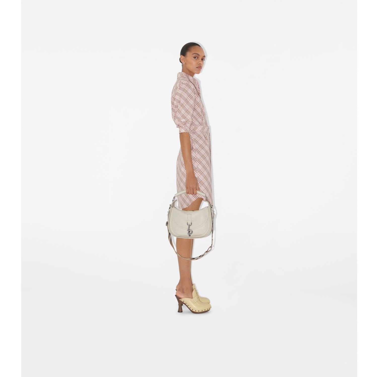 Abito chemisier in cotone Check (Rosa Floss) - Donna, Nylon | Sito ...