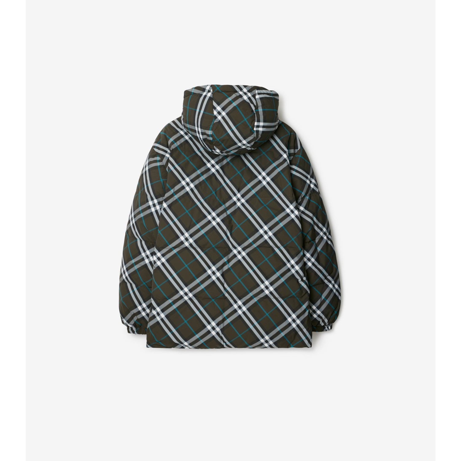 리버시블 체크 나일론 퍼퍼 재킷 스너그 남성 나일론 공식 Burberry®
