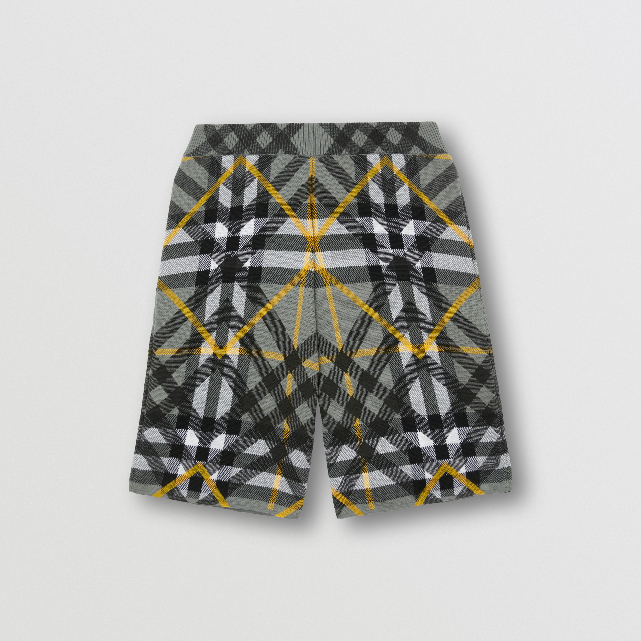 Layered Check Cotton Jacquard Shorts in Storm Grey - Men | Burberry ... Layered Check Cotton Jacquard Shorts in Storm Grey - Men | Burberry ...