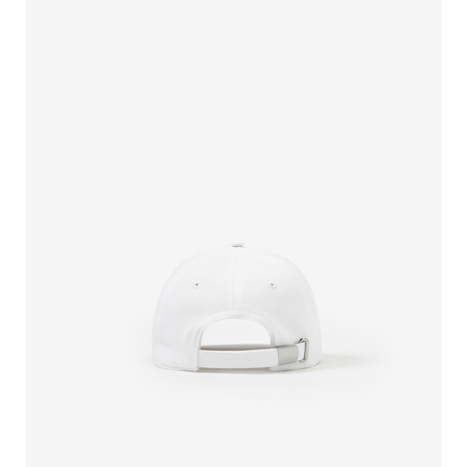 Embroidered Logo Denim Baseball Cap in White | Burberry® Official