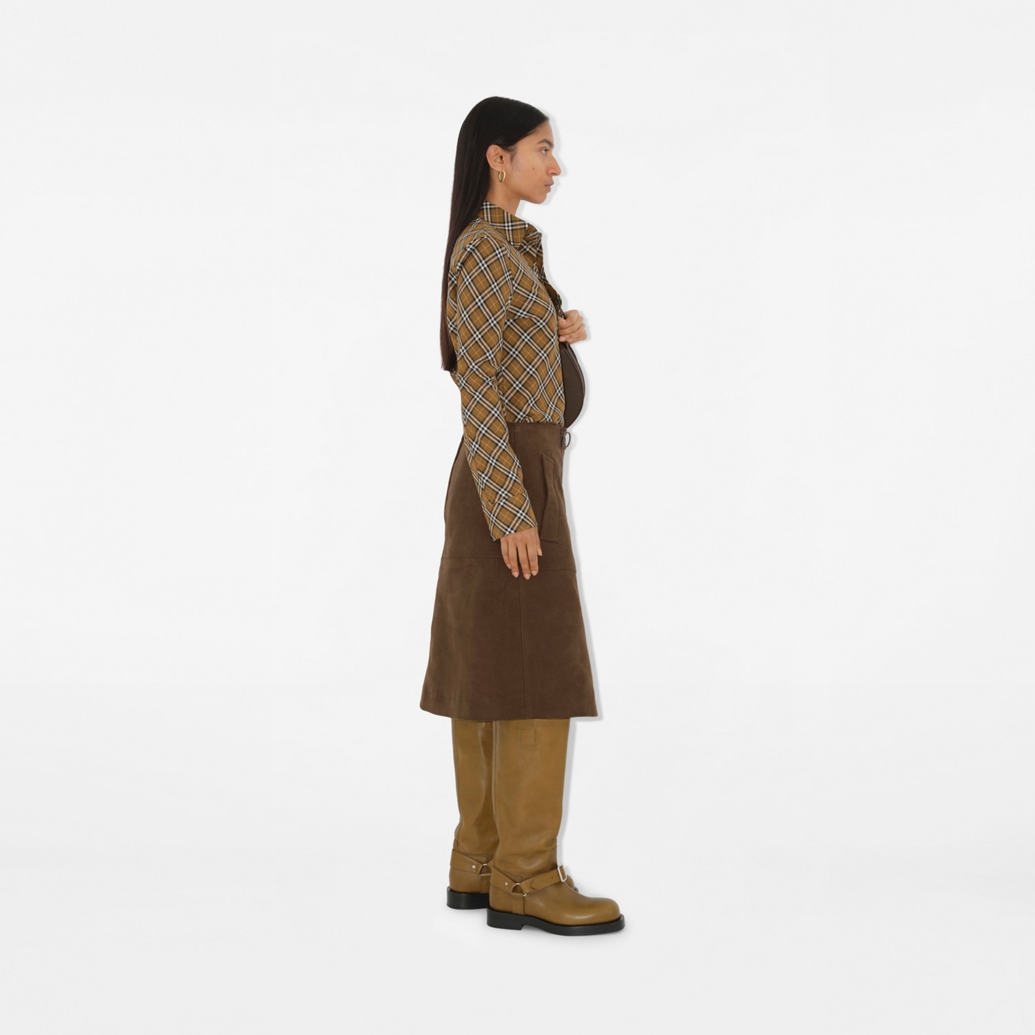 Check Cotton Shirt in Oxide - Women | Burberry® Official Check Cotton Shirt in Oxide - Women | Burberry® Official