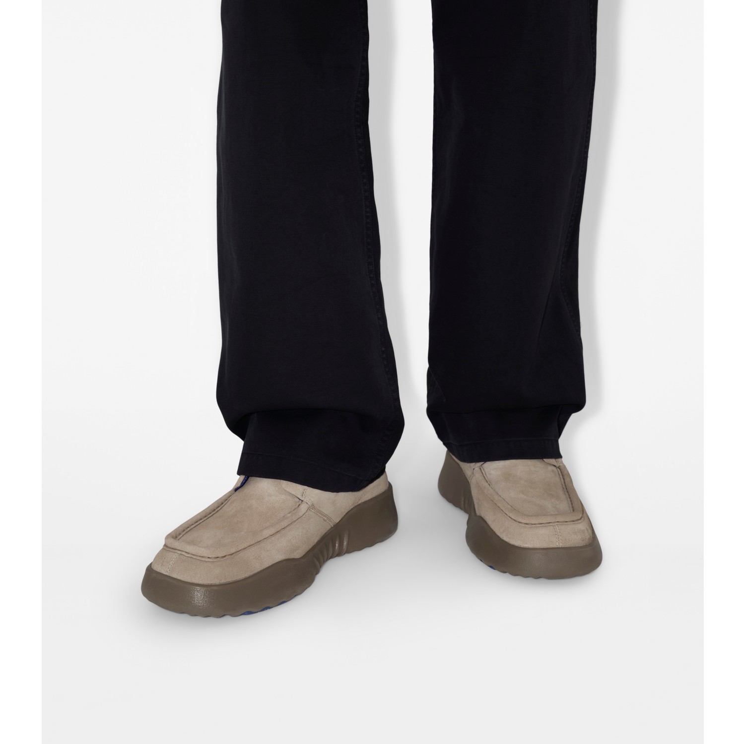 Suede Log Boots in Hunter - Men | Burberry® Official