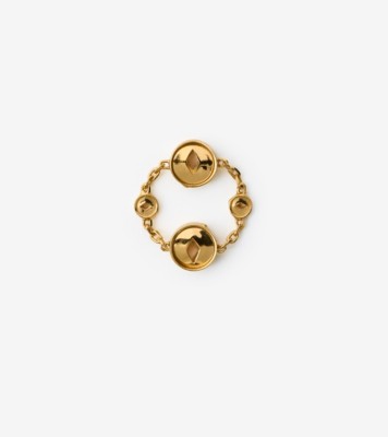Hollow Medallion Ring in Gold - Women | Burberry® Official