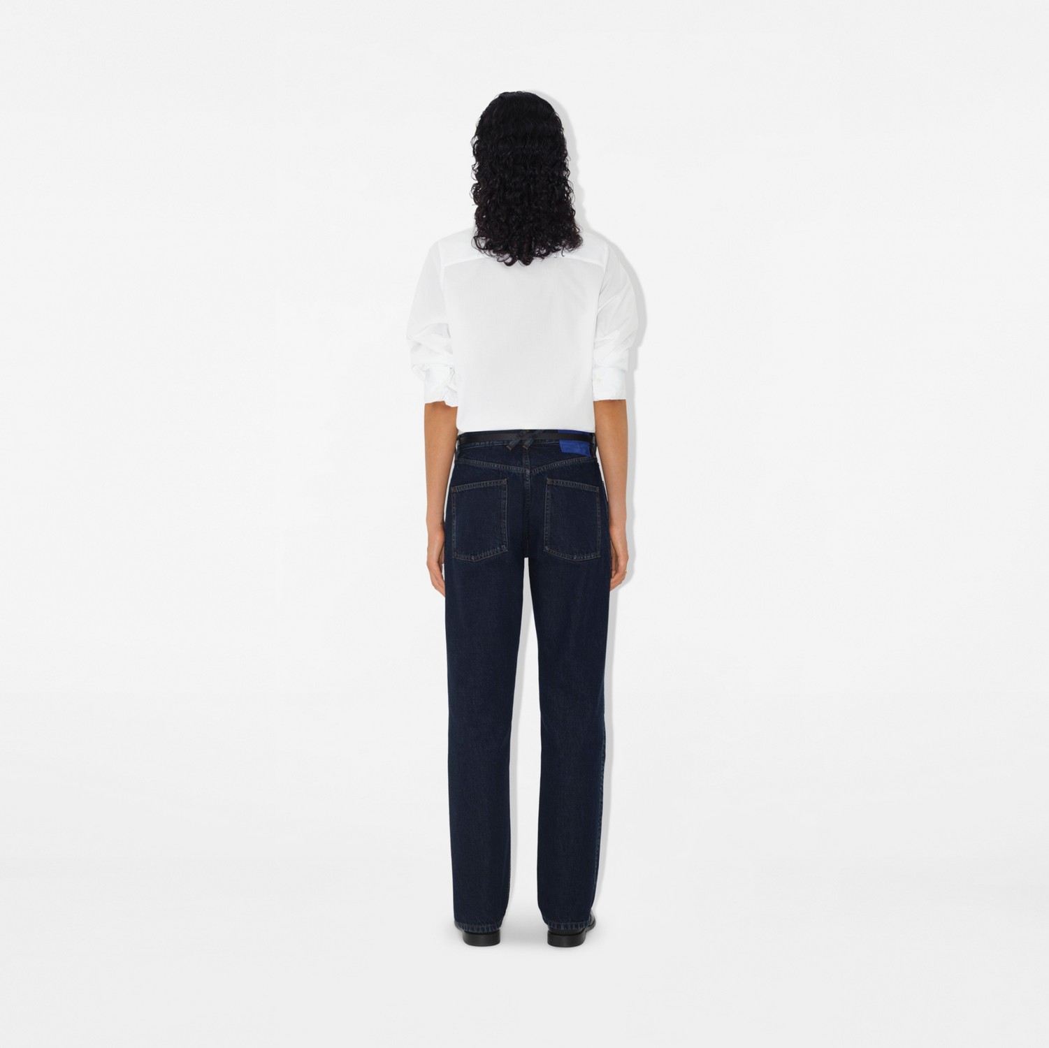 Regular Fit B Crest Cotton Shirt in Optic white - Women Regular Fit B Crest Cotton Shirt in Optic white - Women