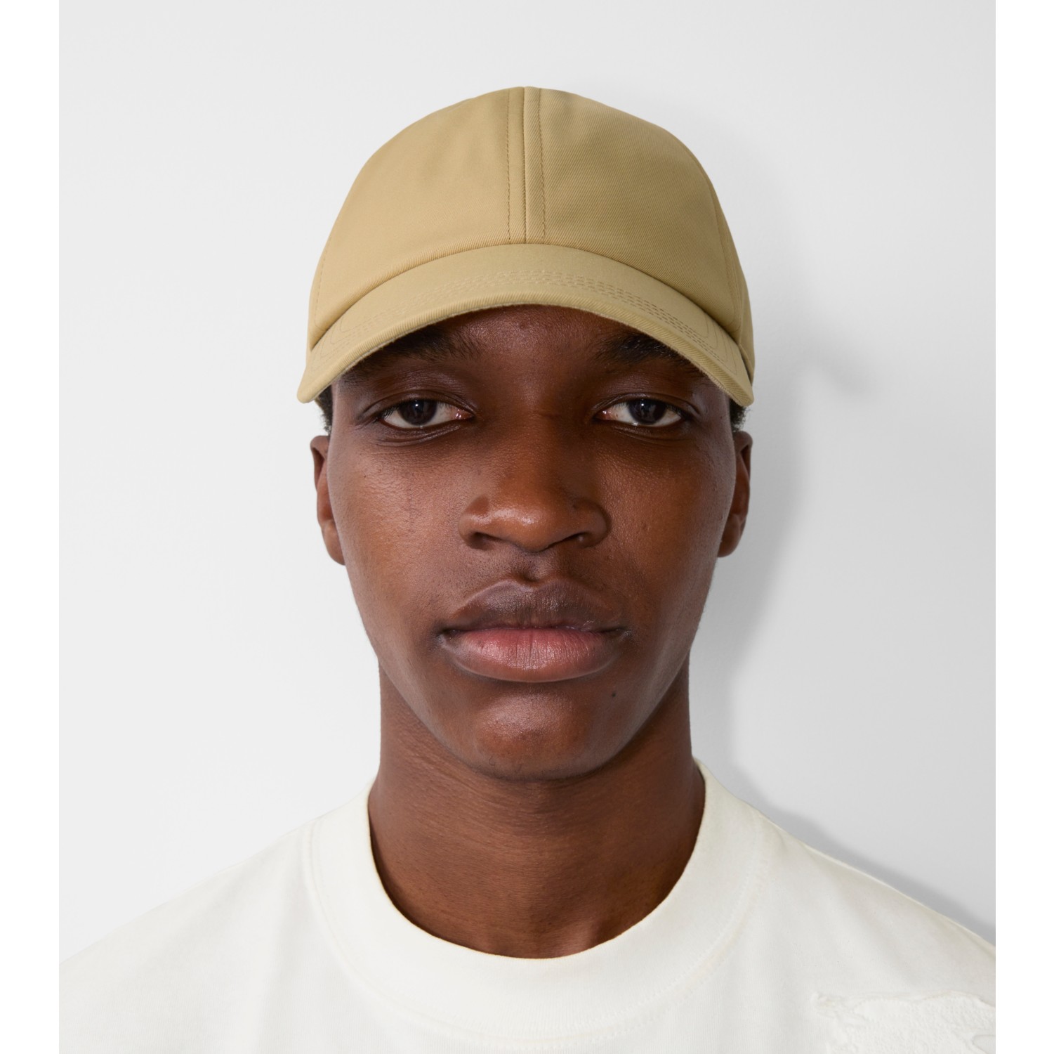 Cotton Blend Baseball Cap in Flax - Men | Burberry® Official