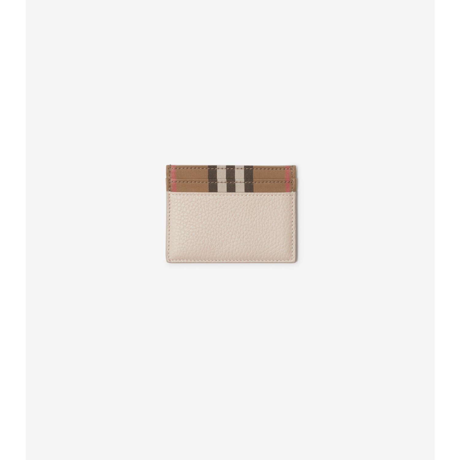 Leather Card Case in Limestone - Women | Burberry® Official