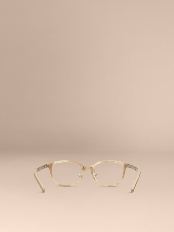 Check Detail Cat Eye Optical Frames Burberry