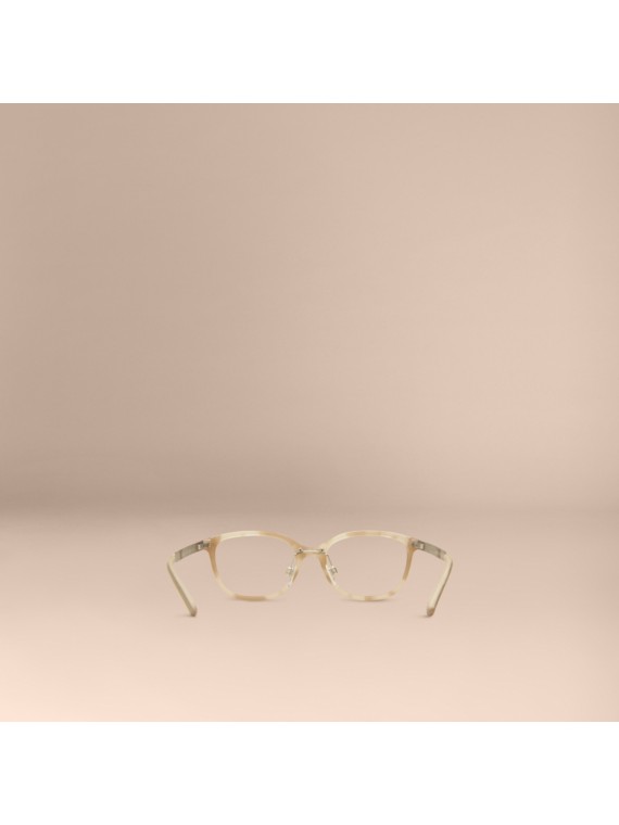 Check Detail Cat Eye Optical Frames Burberry