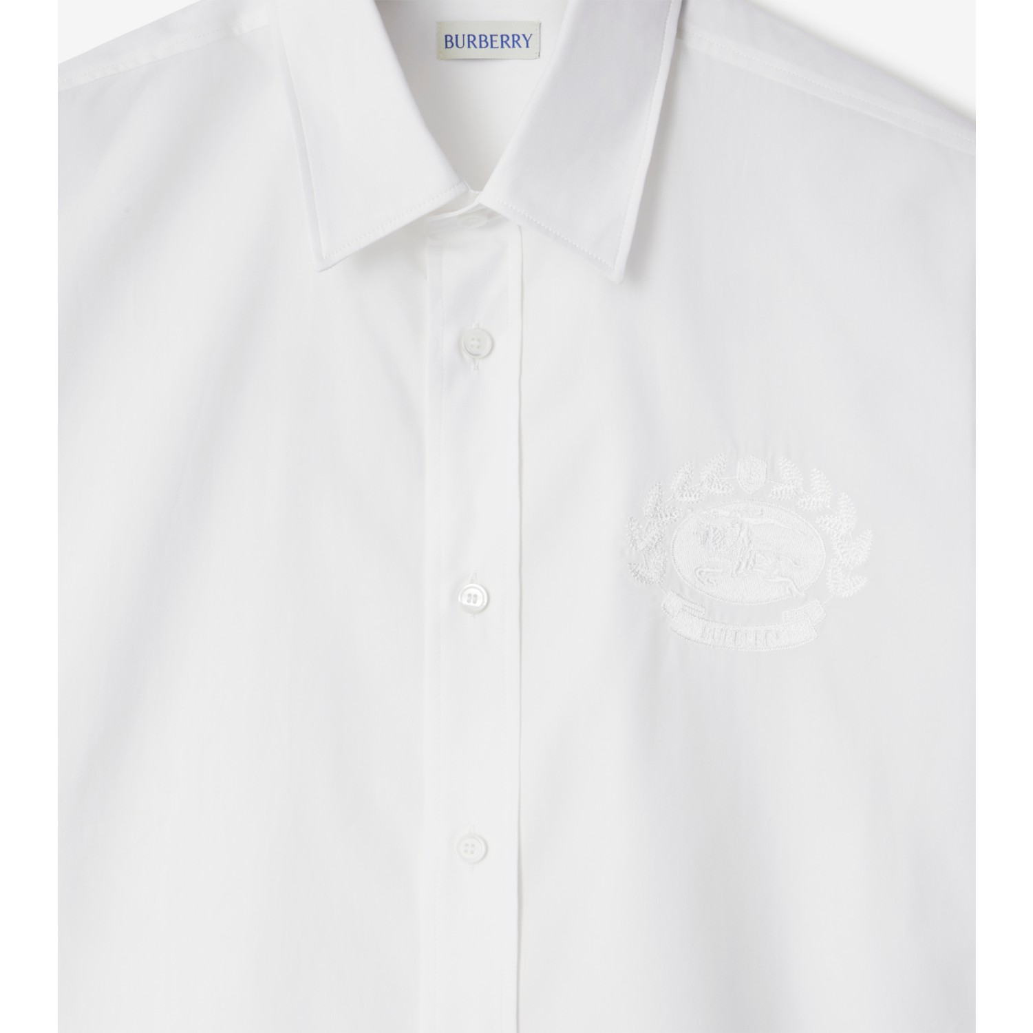 Ekd Cotton Shirt In Salt Men Burberry® Official