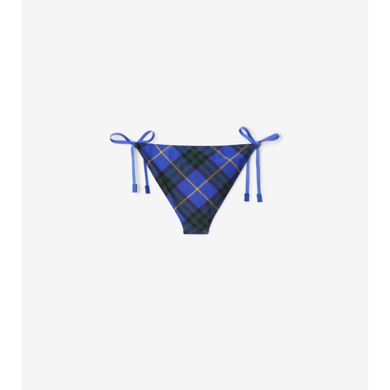 Check Bikini Briefs in Bright navy - Women, Cotton, Technical | Burberry® Official