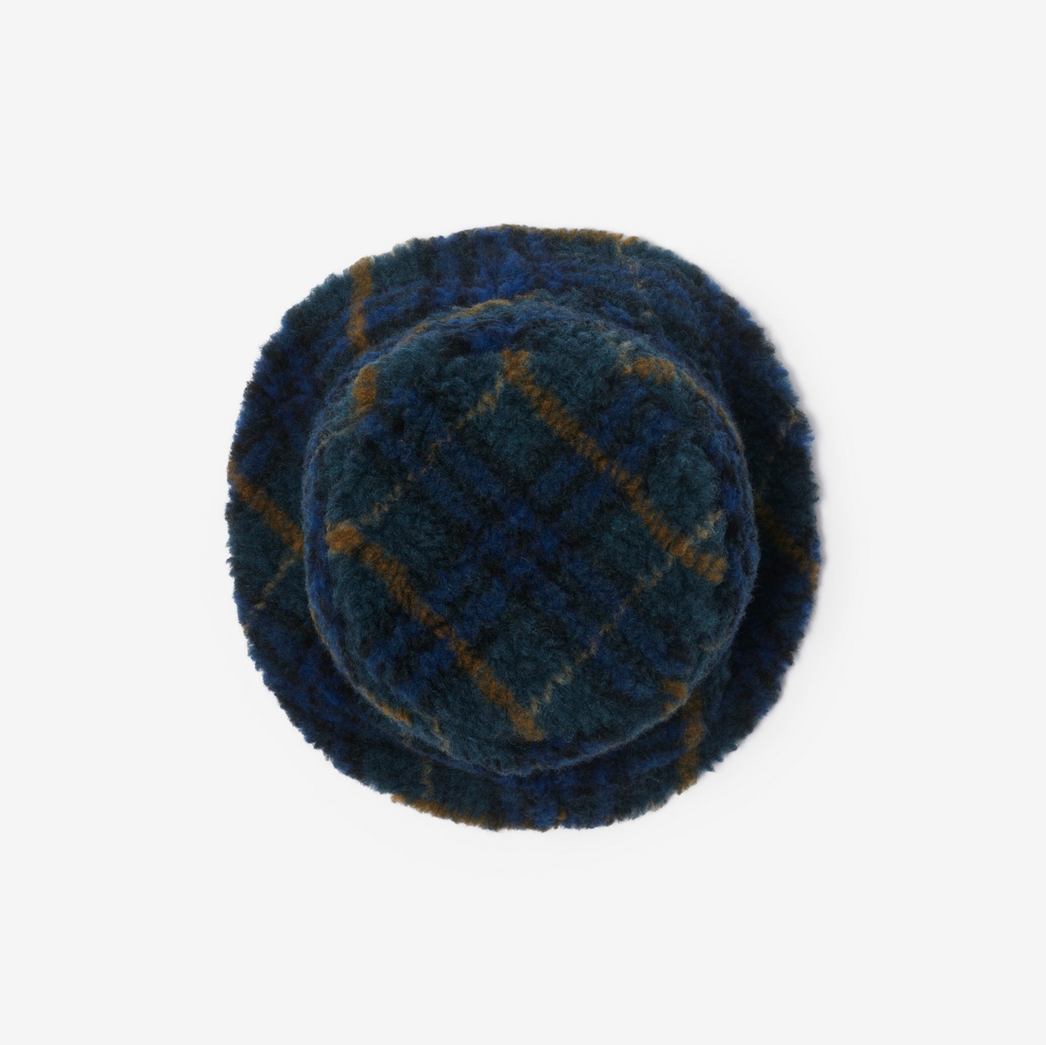 Sombrero de pesca en polar Check (Medianoche) - Hombre | Burberry® oficial Sombrero de pesca en polar Check (Medianoche) - Hombre | Burberry® oficial