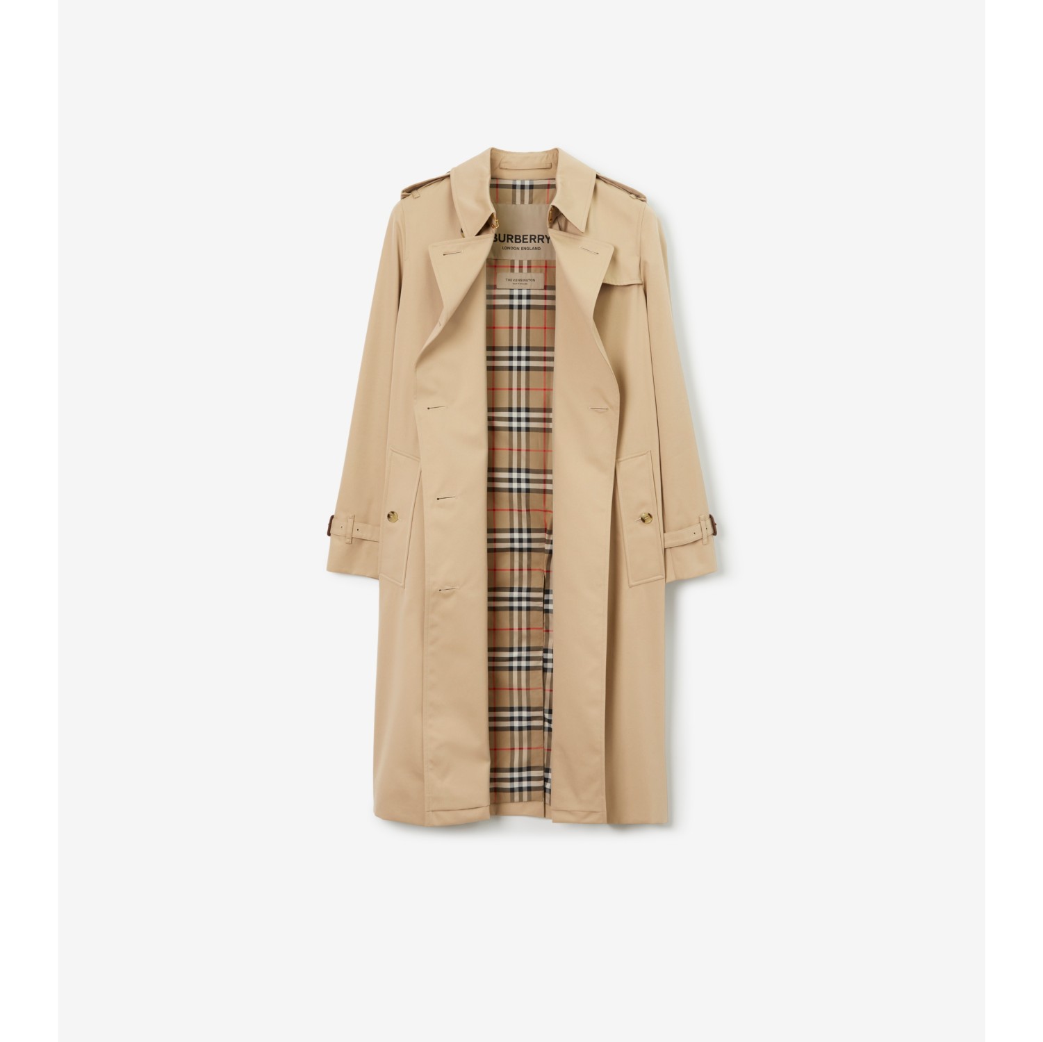 Long Kensington Heritage Trench Coat in Honey - Women | Burberry® Official