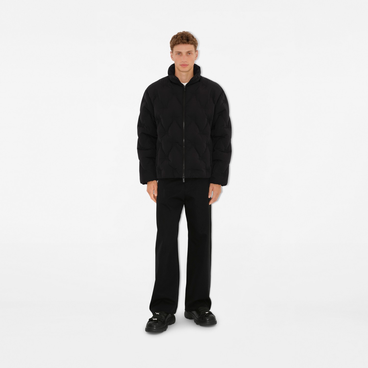 EKD Nylon Puffer Jacket in Black - Men | Burberry® Official EKD Nylon Puffer Jacket in Black - Men | Burberry® Official
