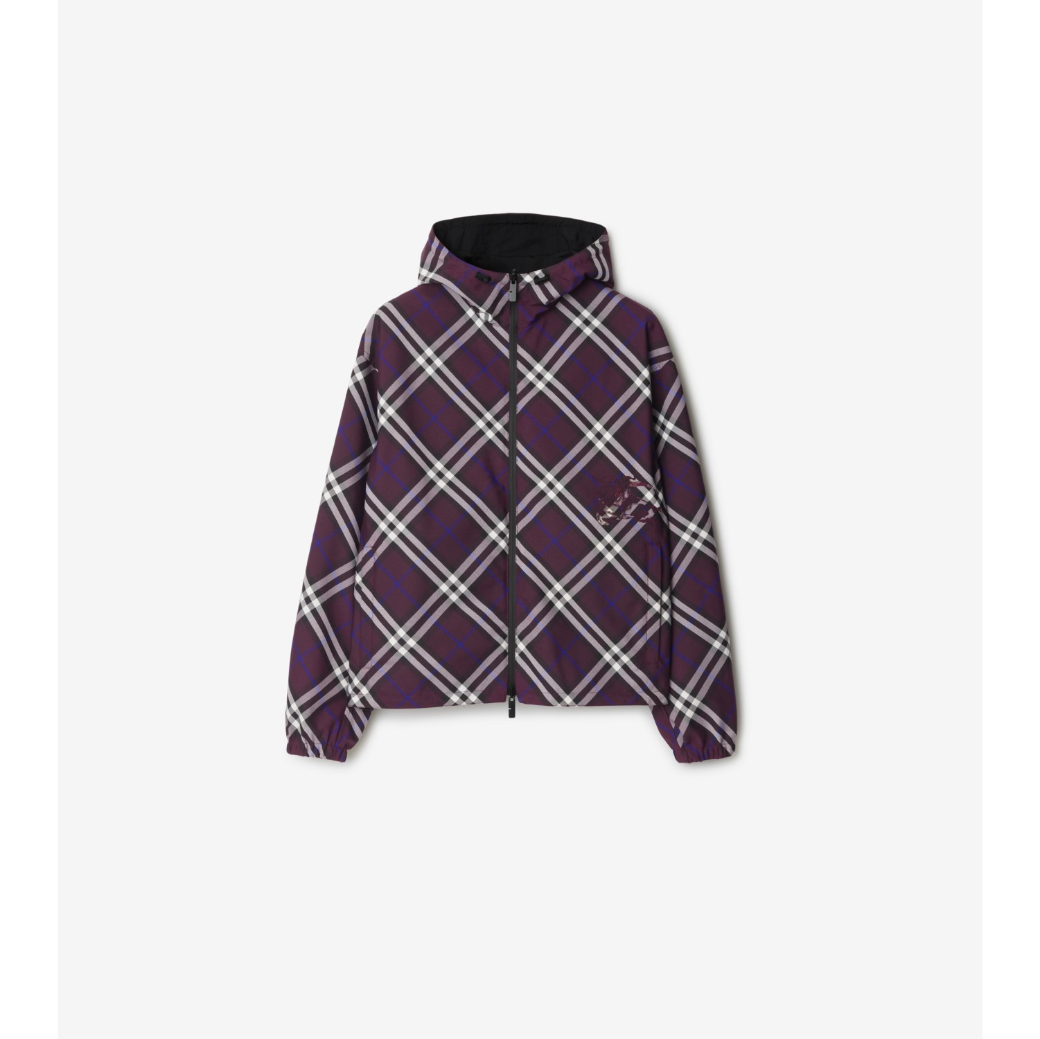 Reversible Check Jacket in Pansy - Men | Burberry® Official