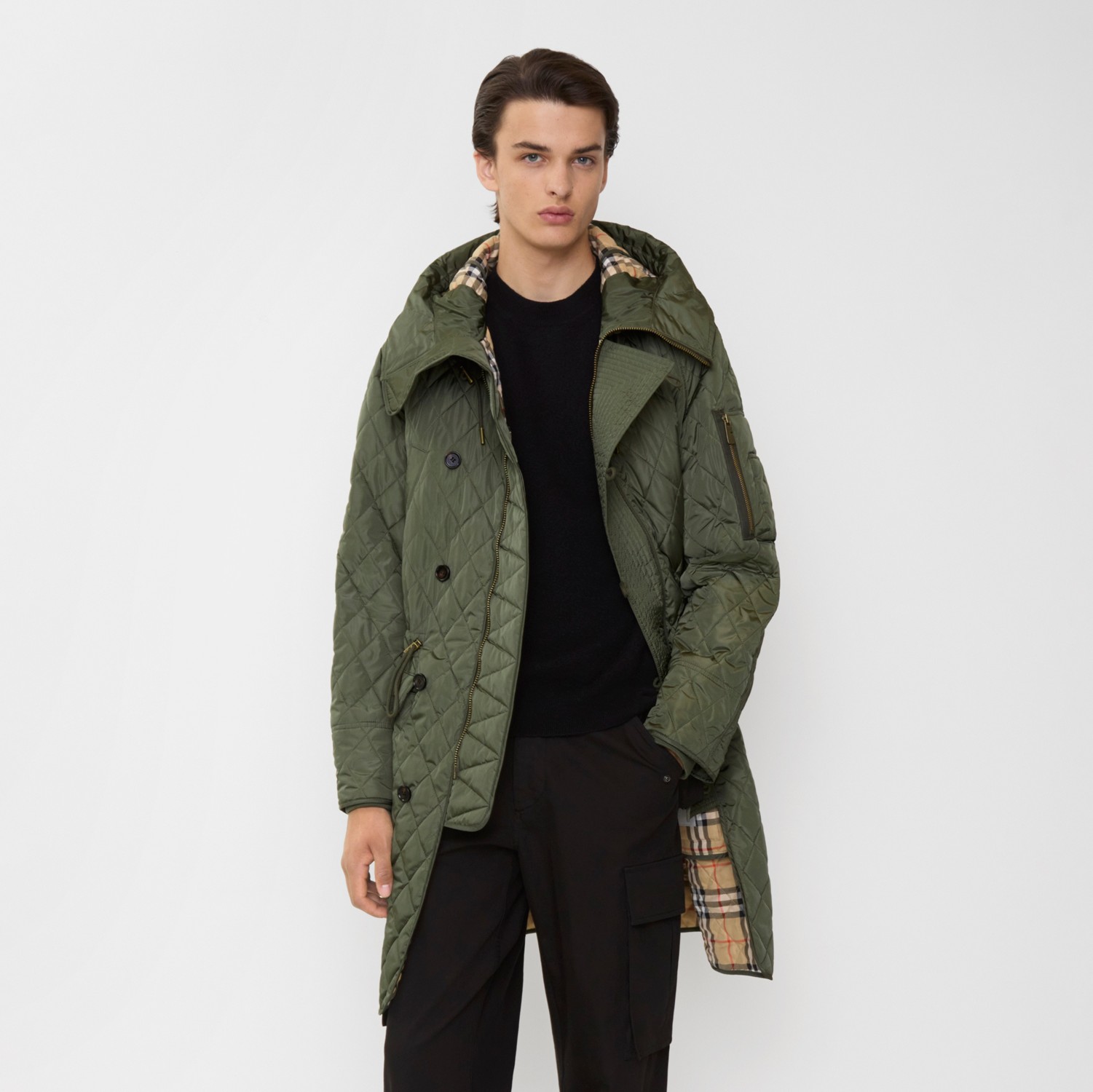 Parka reeditada en nailon acolchado - Hombre | Burberry® oficial Parka reeditada en nailon acolchado - Hombre | Burberry® oficial
