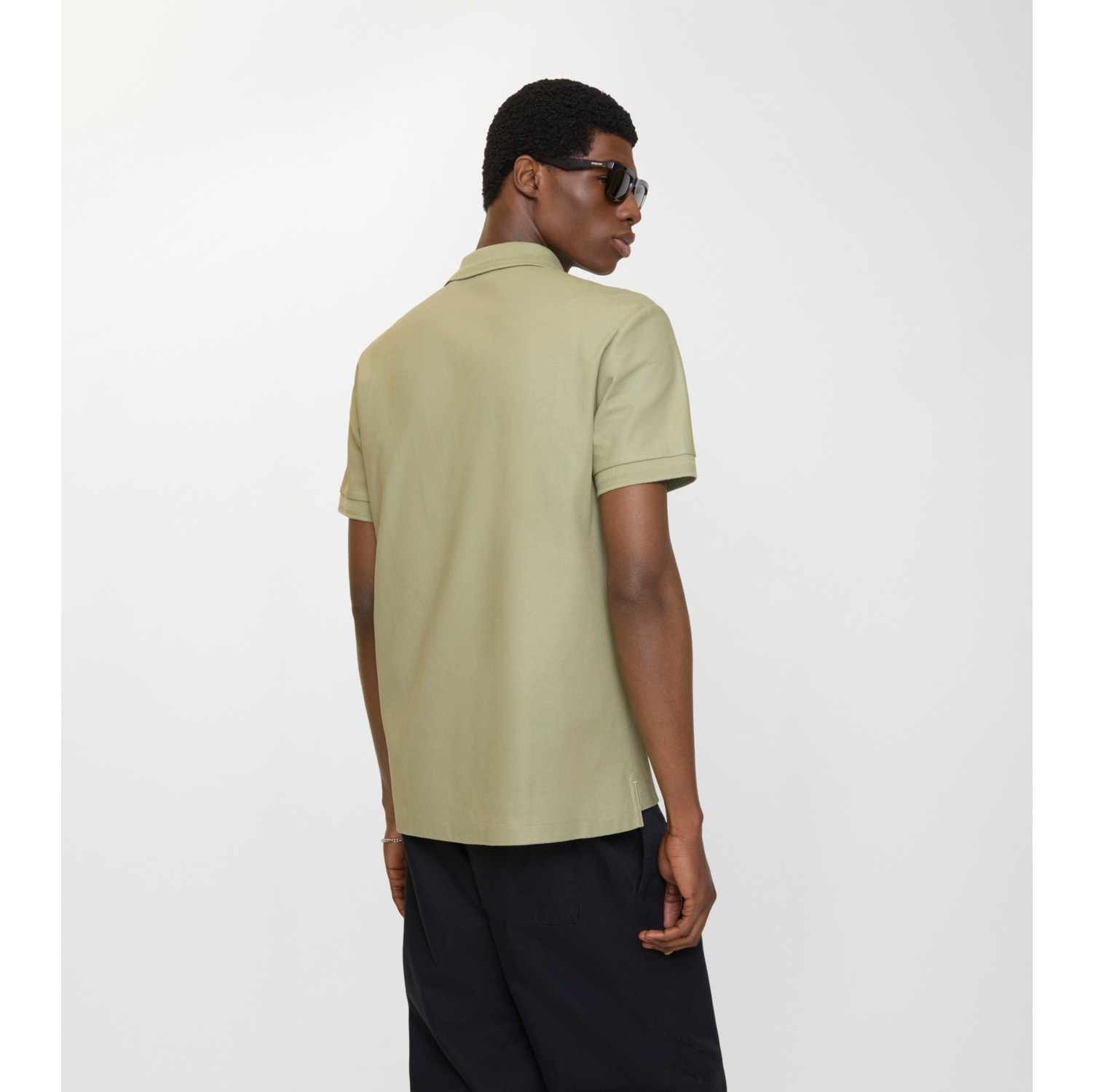 Cotton Polo Shirt in Glade green - Men | Burberry® Official