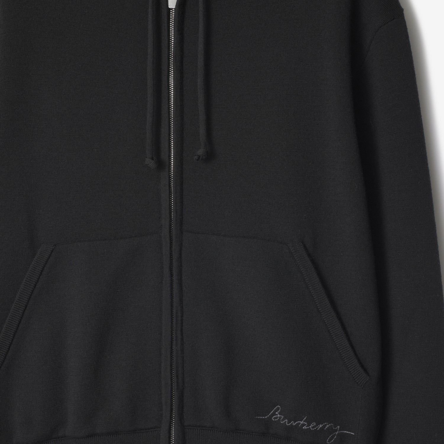 Wool Blend Zip Hoodie in Black - Women | Burberry® Official Wool Blend Zip Hoodie in Black - Women | Burberry® Official