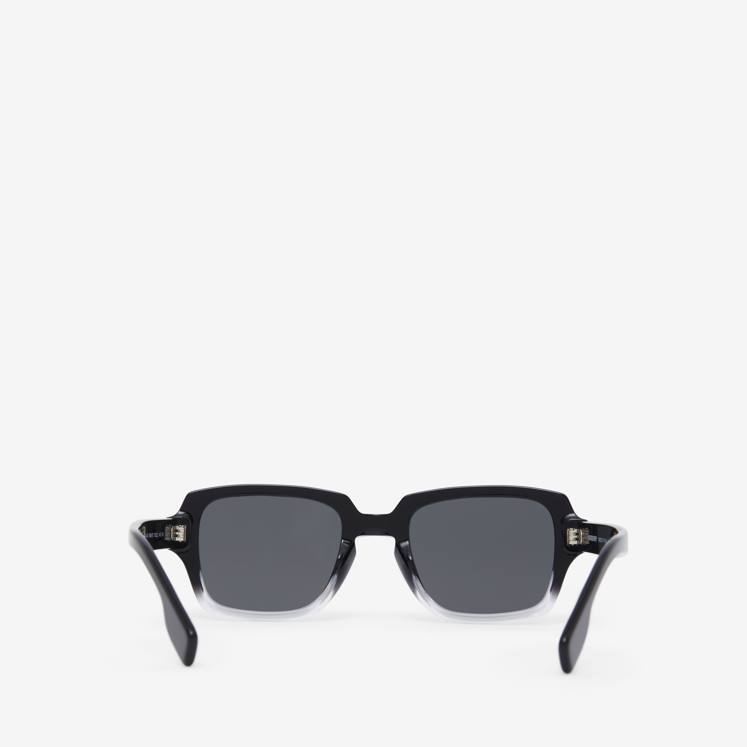 Logo Detail Rectangular Frame Sunglasses in Black/transparent - Men ...