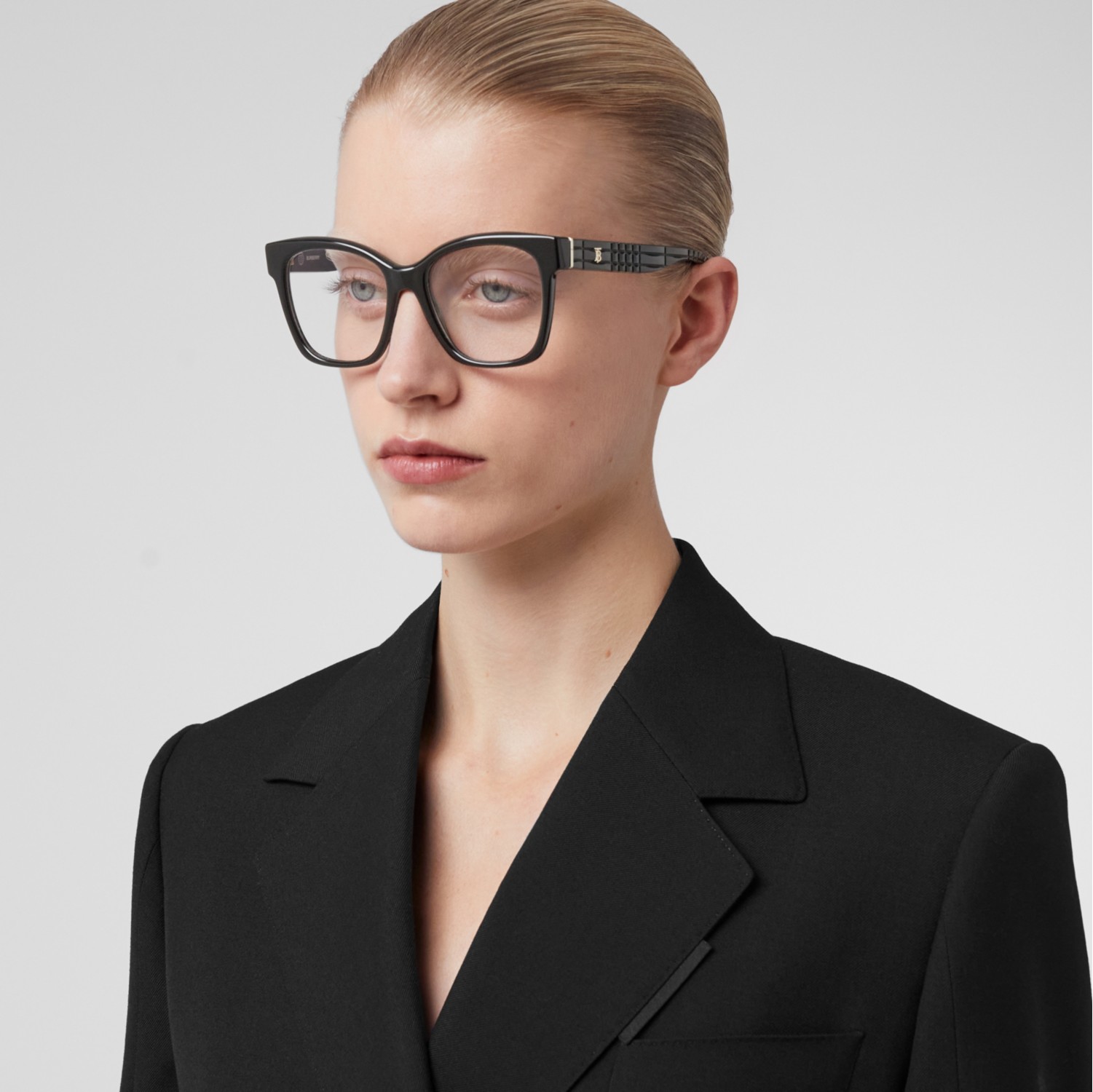 Square Lola Optical Frames in Black - Women | Burberry® Official