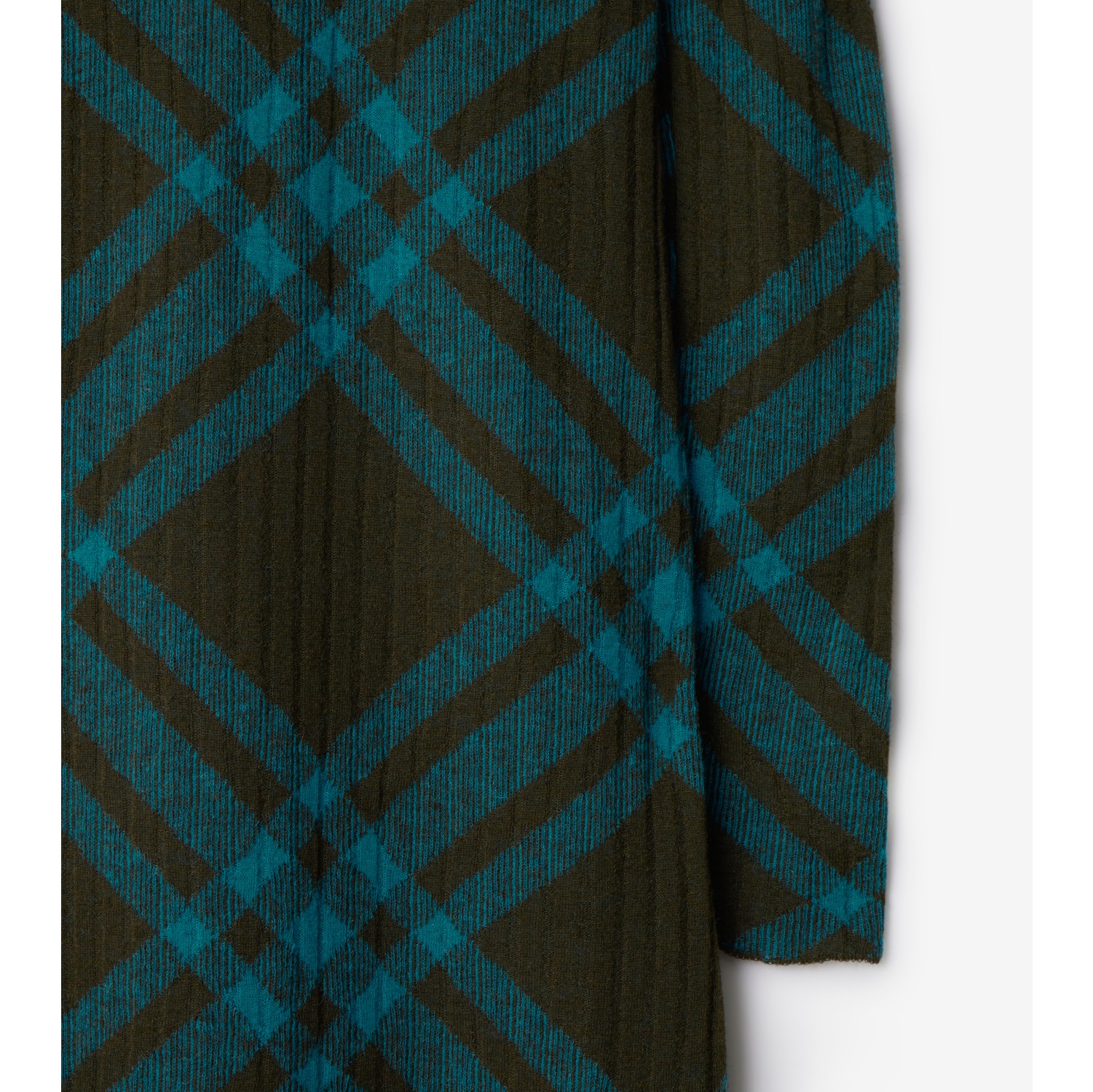 Check Wool Blend Dress in Snug - Women, Nylon | Burberry® Official