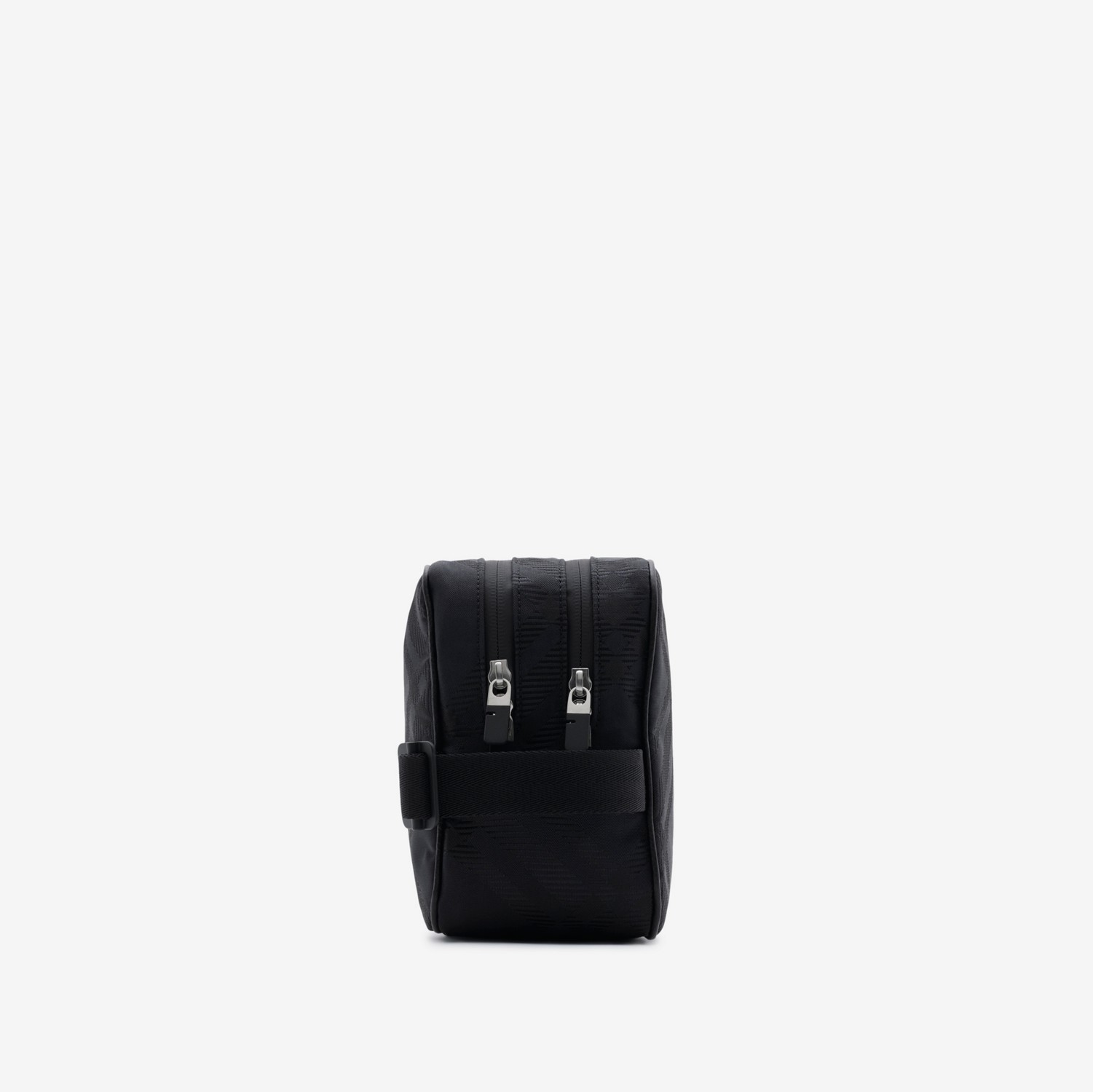 Check Jacquard Travel Pouch in Black - Men | Burberry® Official Check Jacquard Travel Pouch in Black - Men | Burberry® Official