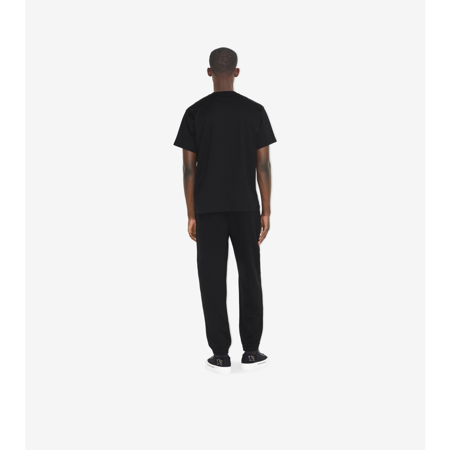 Ekd Cotton T Shirt In Black Men Burberry® Official