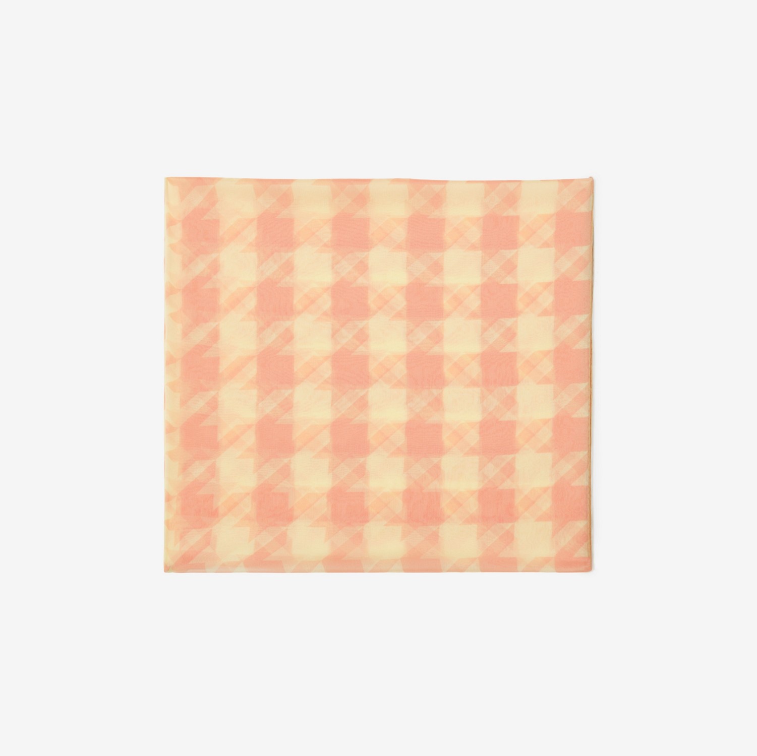 Houndstooth Silk Scarf in Blush/sherbet | Burberry® Official Houndstooth Silk Scarf in Blush/sherbet | Burberry® Official