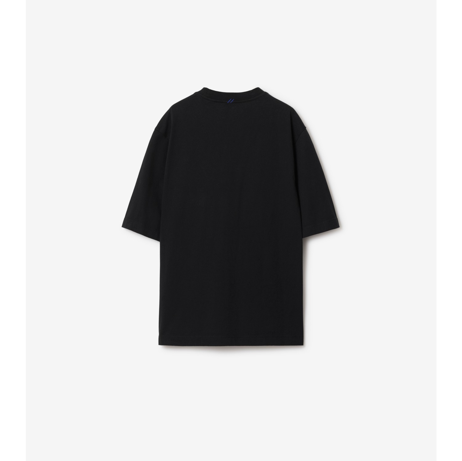 Cotton T Shirt In Black Men Burberry® Official